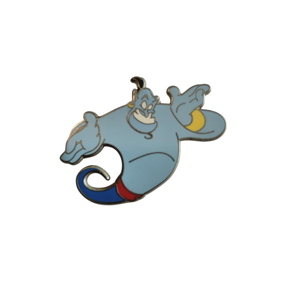 Disney | Jewelry | Disney Genie Aladdin Enamel Pin Brooch Lapel Blue ...